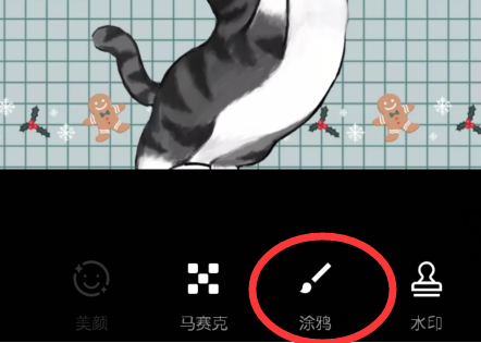 手机美图秀秀箭头符号截图