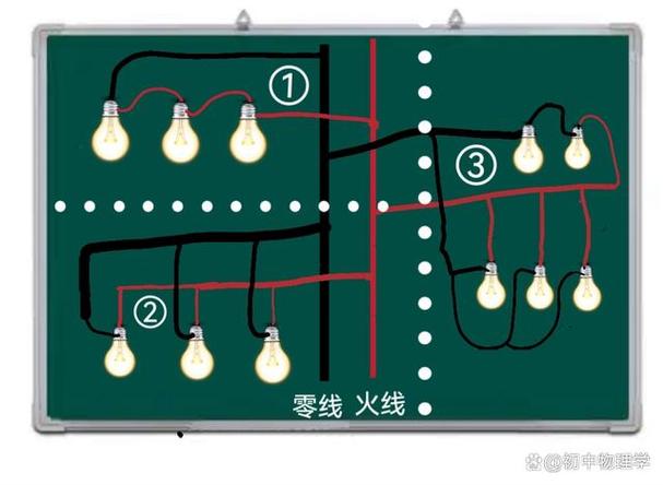 多个led灯串联接线图图标