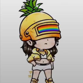 和平精英人物上色包。图标