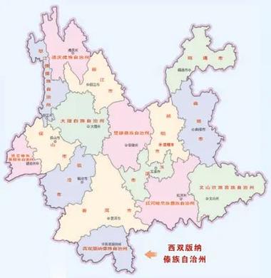 西双版纳地图全图图标