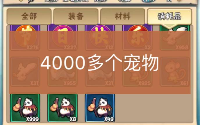 暴走大侠宠物排行截图
