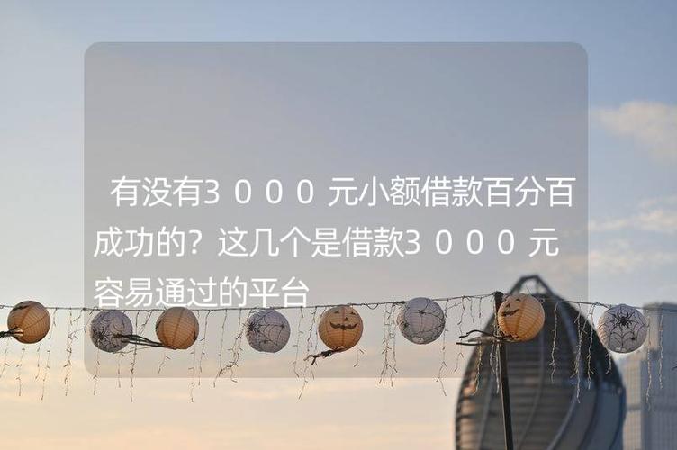 小额贷款3000元截图