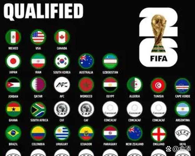 2026世界杯入围国家图标