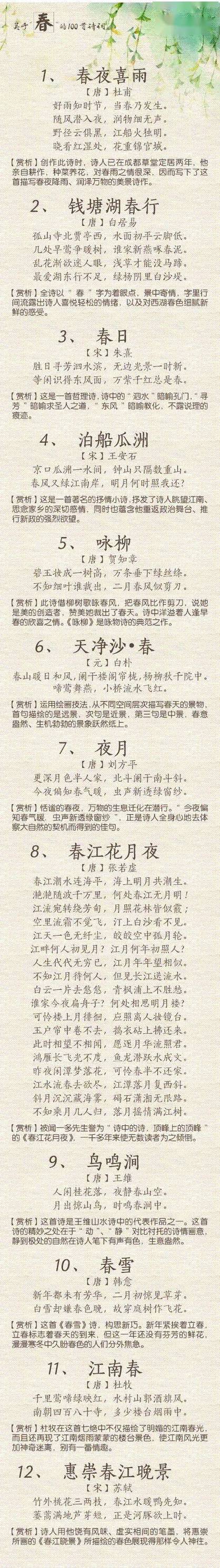 描写春天的古诗30首图标