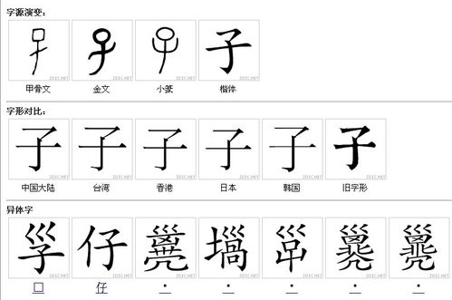 “子”繁体字霸气图标