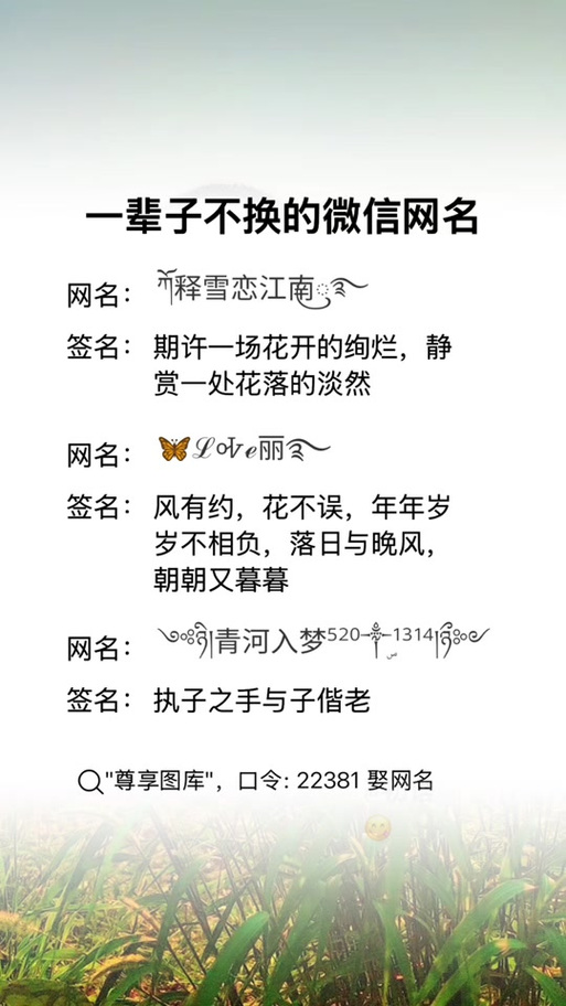 独一无二的微信名图标