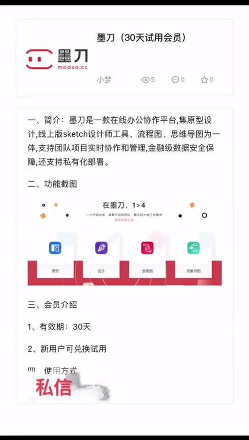 墨刀会员截图