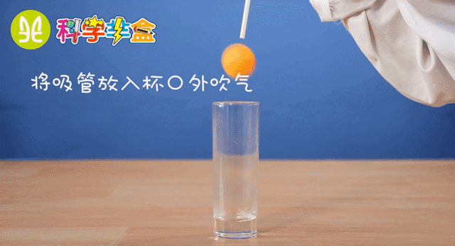 杯子吹乒乓球原理图标