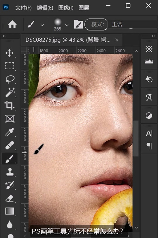 ps不显示画笔的圆圈图标