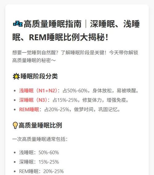 睡眠深睡浅睡各多少为正常