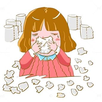 感冒了图片带字可爱图标