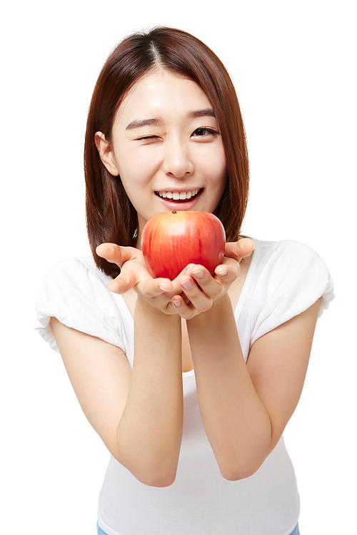 女人拿苹果意味着什么图标