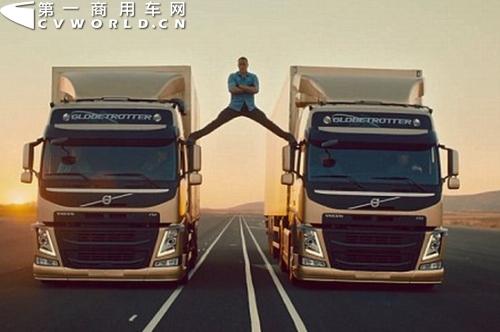 沃尔沃卡车广告一字马图标