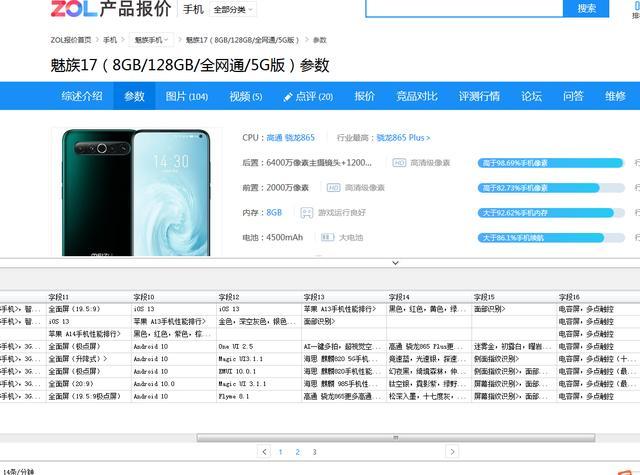 中关村手机对比参数配置图标