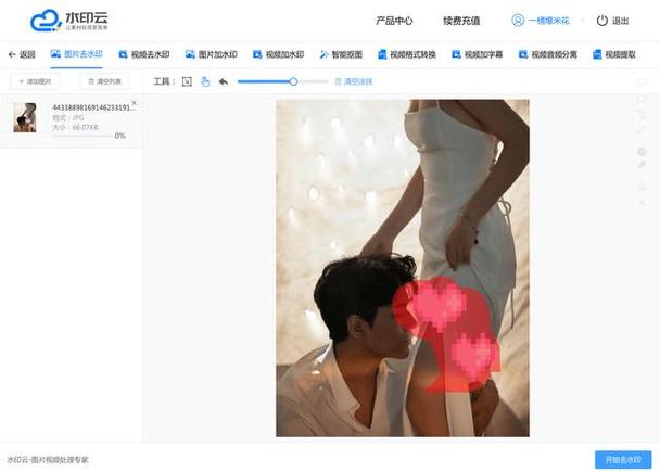 怎样消除图片上的遮挡物截图