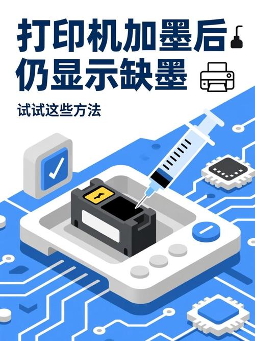 打印机缺墨后加墨打不出来图标