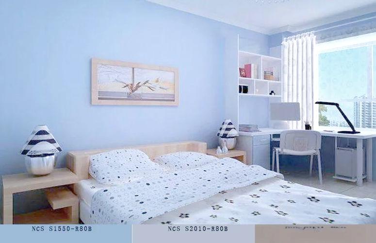 背景墙蓝色效果图缩略图