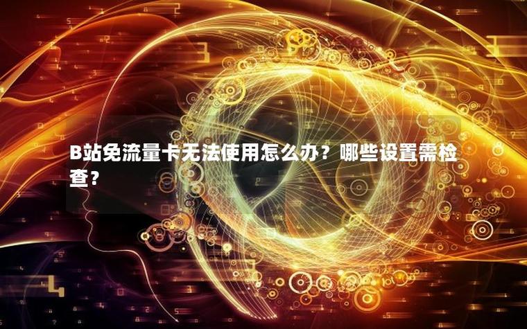 为什么b站的免流量用不了截图
