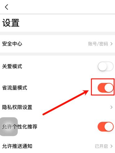 省流量模式开启后有什么影响图标