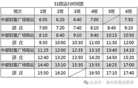 青州36路公交车时间表图标