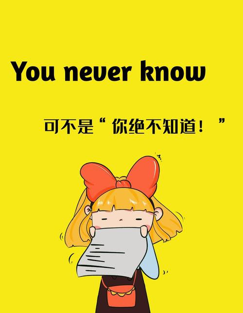 you never know什么意思图标