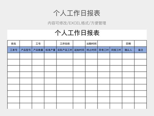 工作日报模板图标