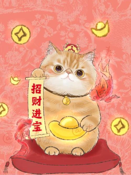 招财猫话语图标