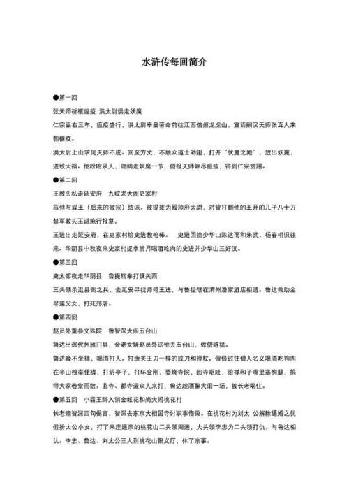水浒传86到100回概括图标