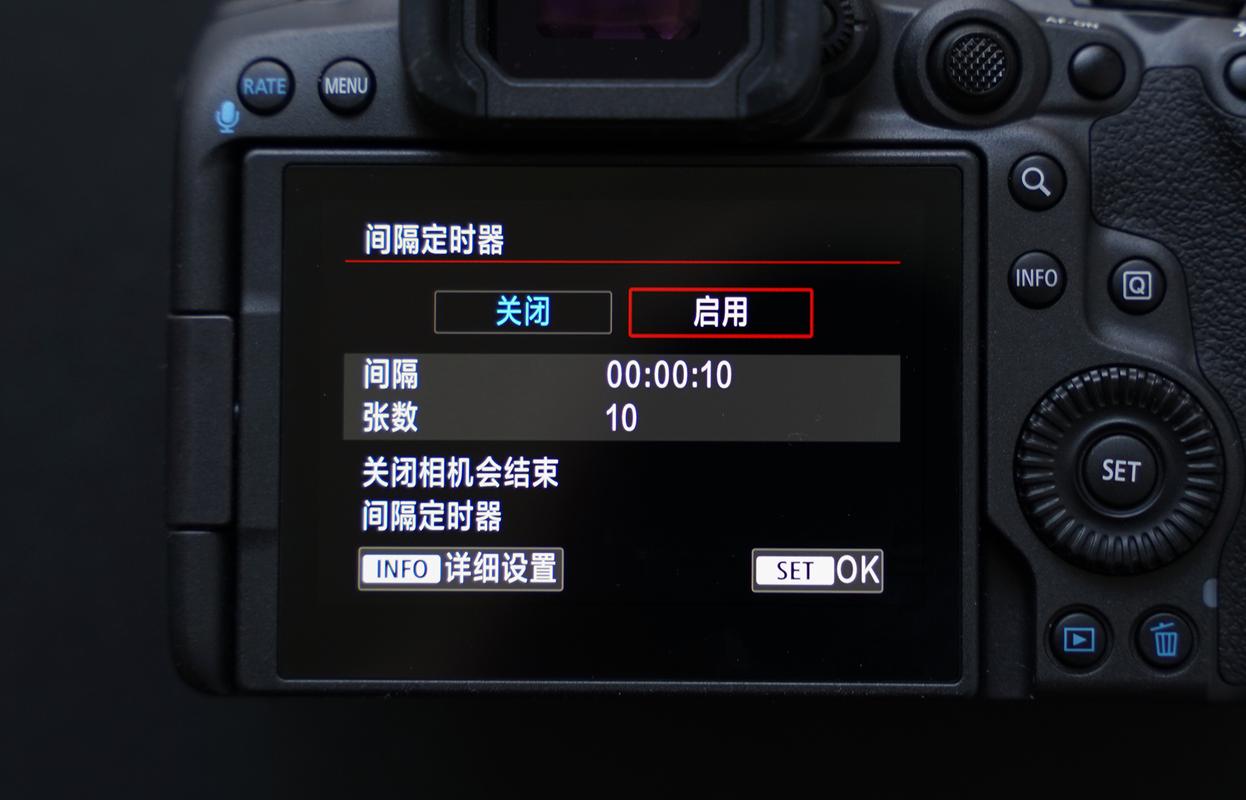 佳能相机延迟拍摄怎么取消图标