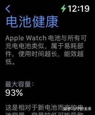 apple watch 电池损耗图标