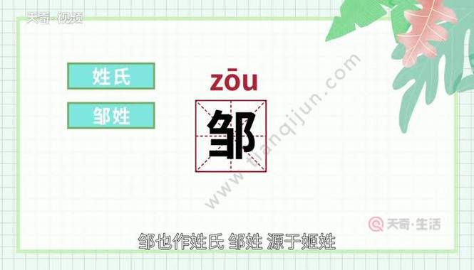 邹怎么读截图