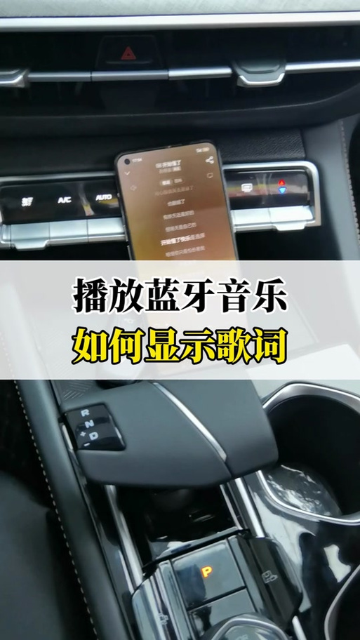车上蓝牙音乐歌词不显示了图标