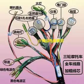 三轮摩托车全车接线图图标