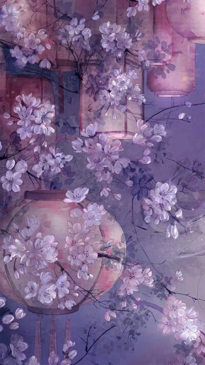 紫色古风壁纸图标