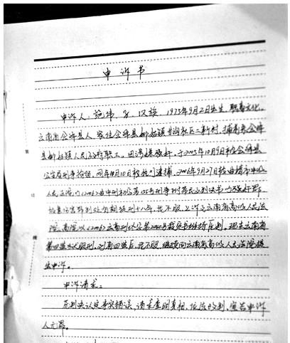申诉书模板图标