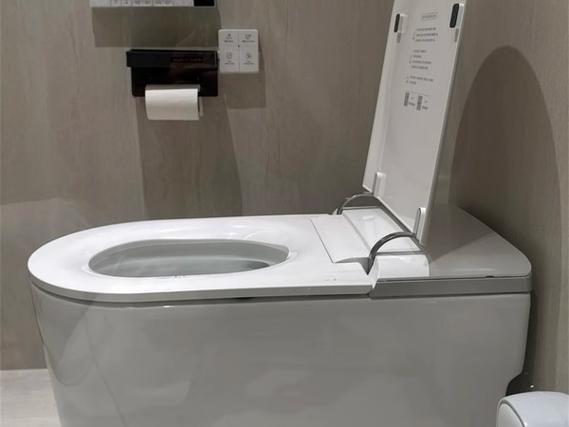 智能马桶关闭落座冲水图标