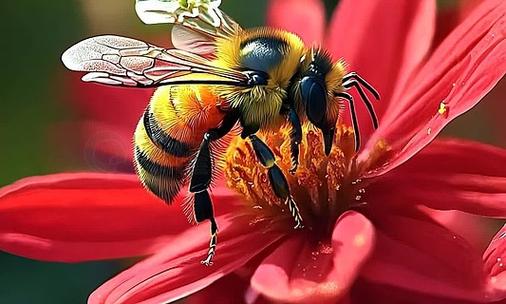 蜜蜂采花蜜视频图标