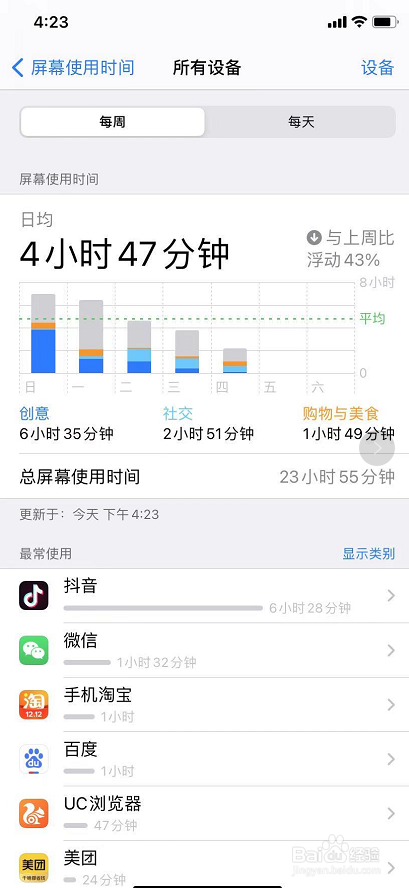 屏幕使用时间下载安装截图