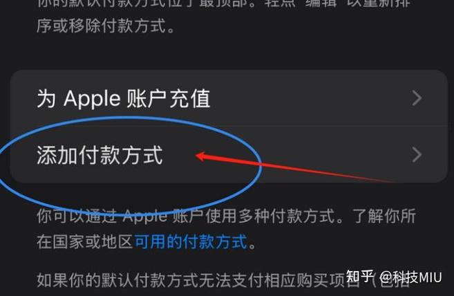 苹果账户的添加付款方式图标