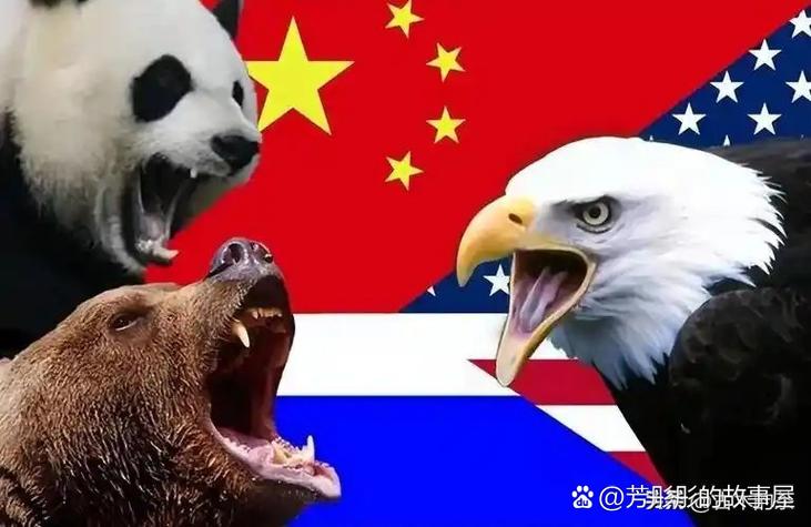 外国网友评论中美俄图标