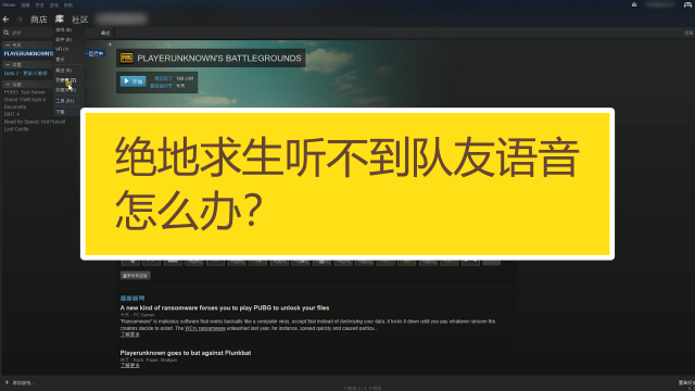 pubg内置语音没有声音图标