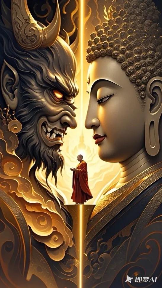 火柴人一半魔一半佛