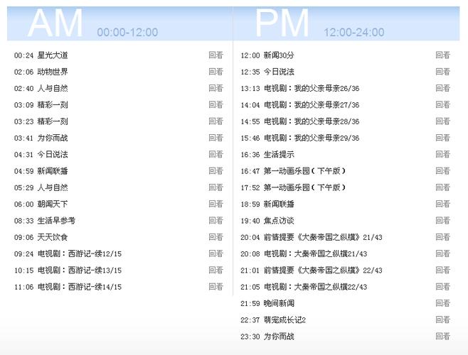 中央一套今天节目单图标