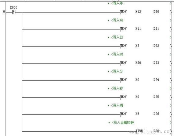 三菱plc时间指令图标