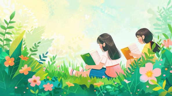 花孩子阅读图标