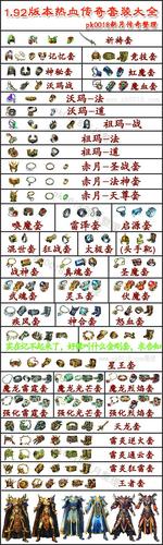 热血传奇套装装备一览表图标
