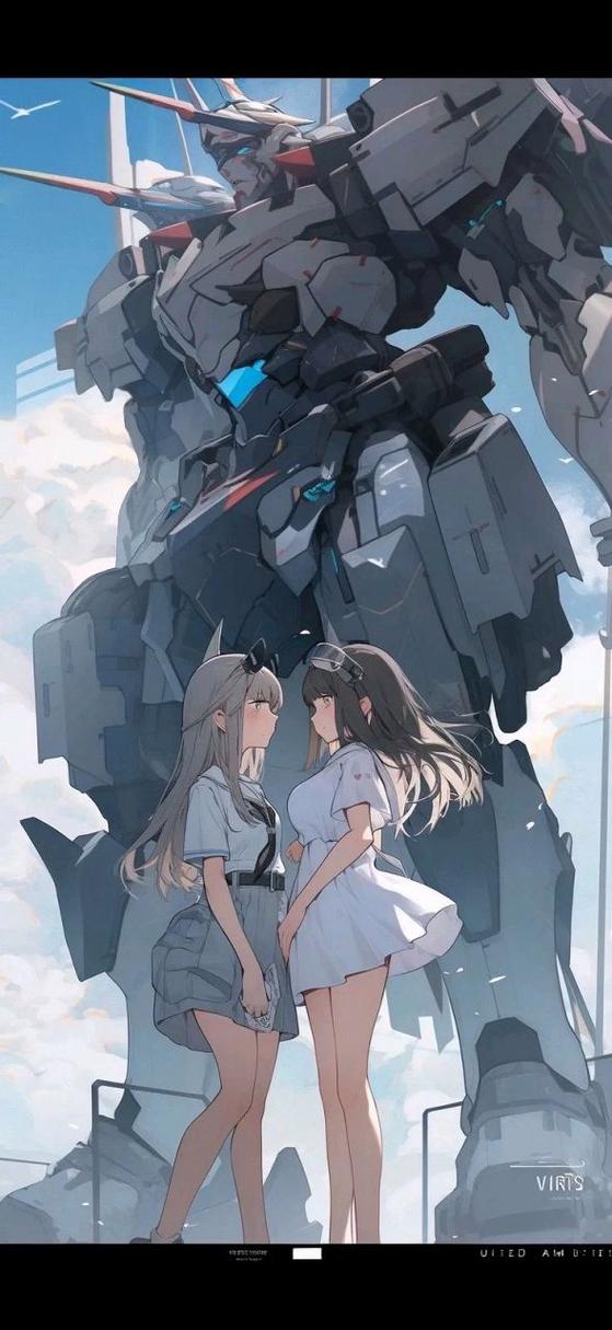 将少女与机甲结合的动漫图标