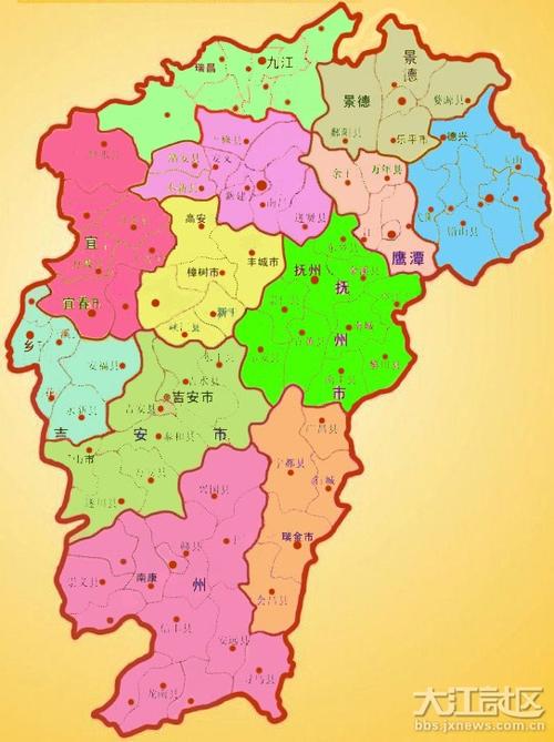 江西省地图全图高清版图标