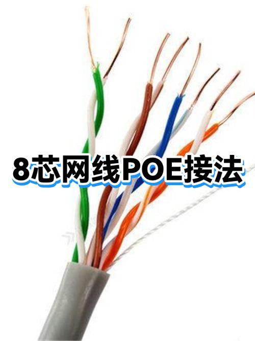 监控poe供电网线接线图图标
