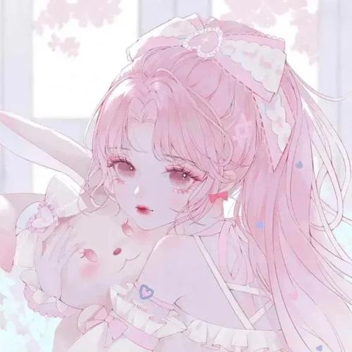 粉系少女头像截图